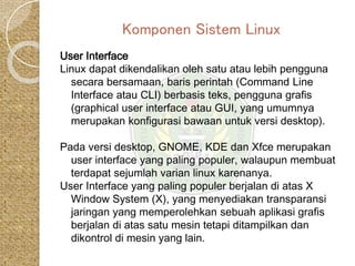 Presentasi OS Linux | PPTX