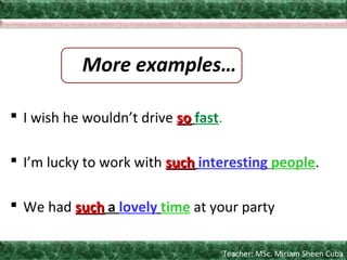 EMPHASIS- SO / SUCH | PPT