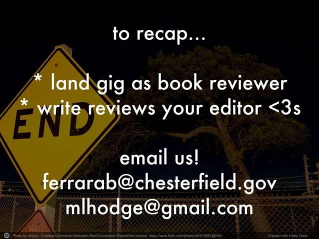 So You Want to Be a Book Reviewer | PPTX