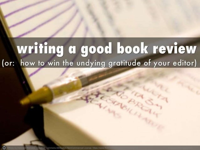 So You Want to Be a Book Reviewer | PPTX
