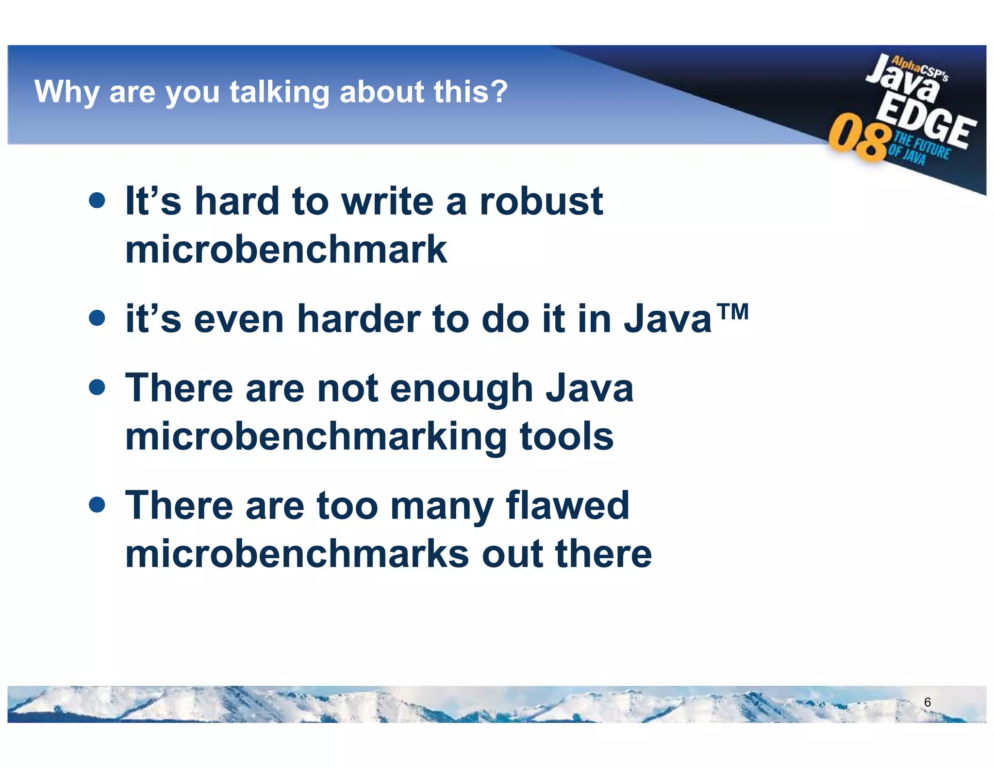 So You Want To Write Your Own Benchmark | PPT | Free Download