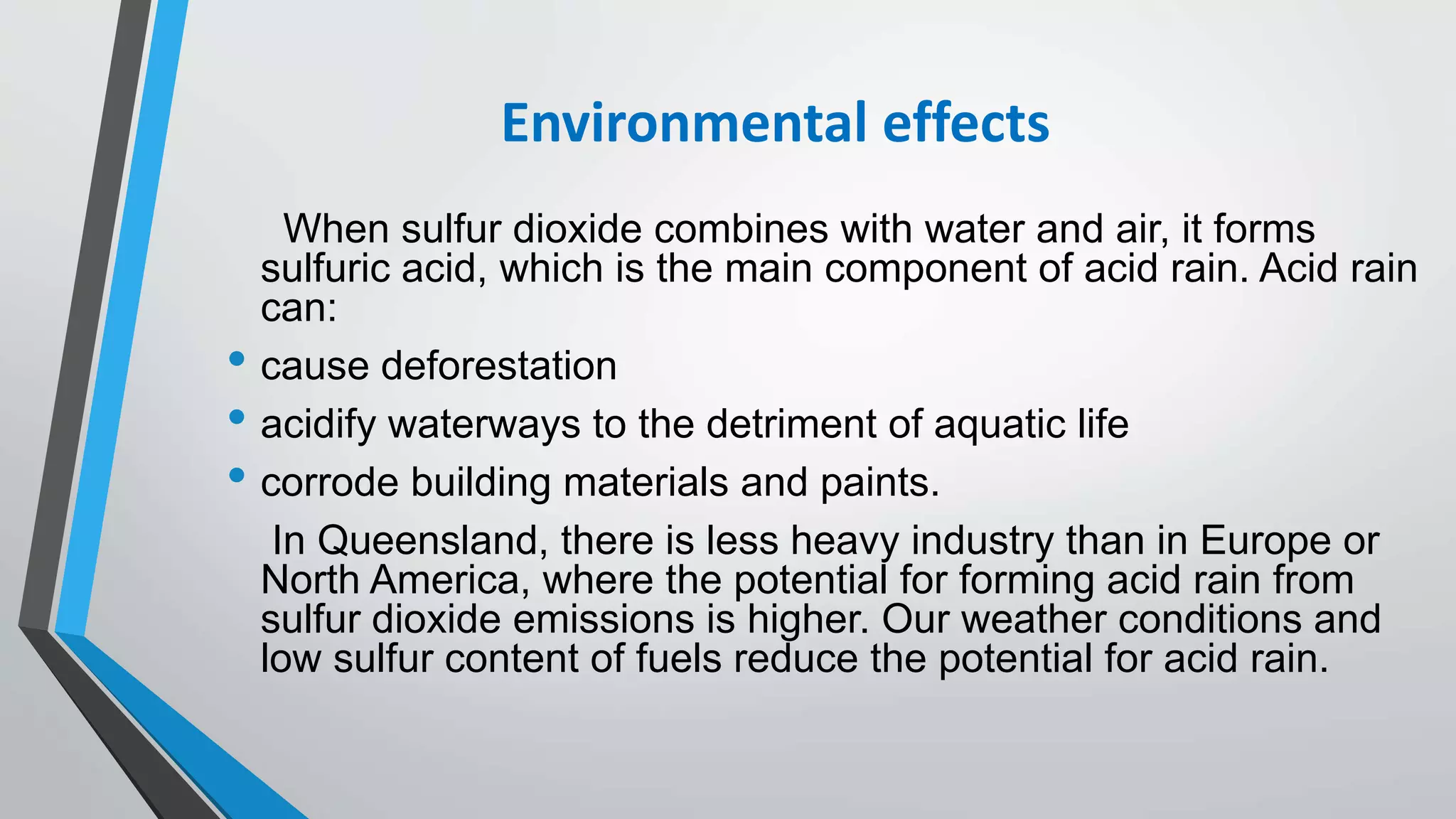 Sulphur dioxide Causes | PPTX