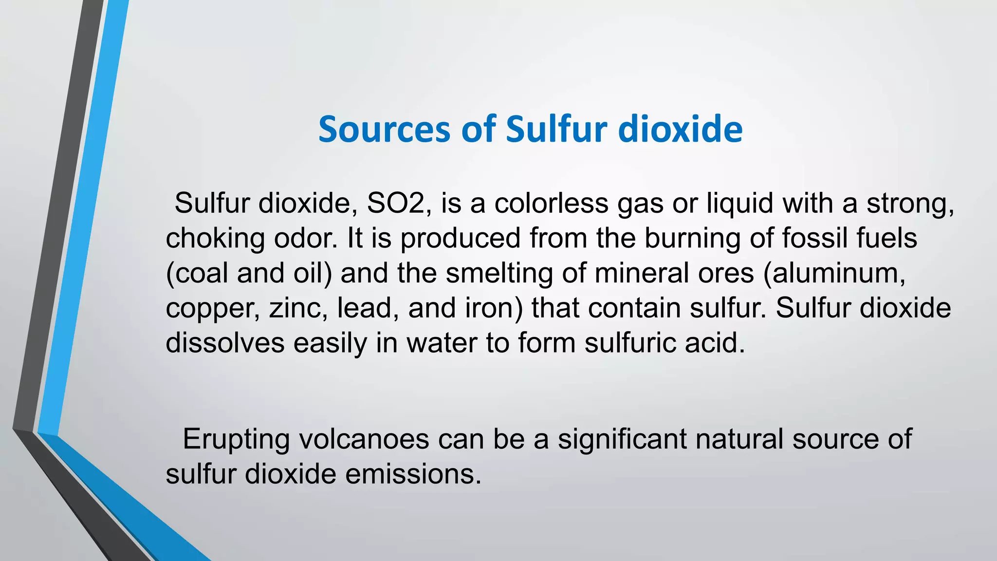 Sulphur dioxide Causes | PPTX