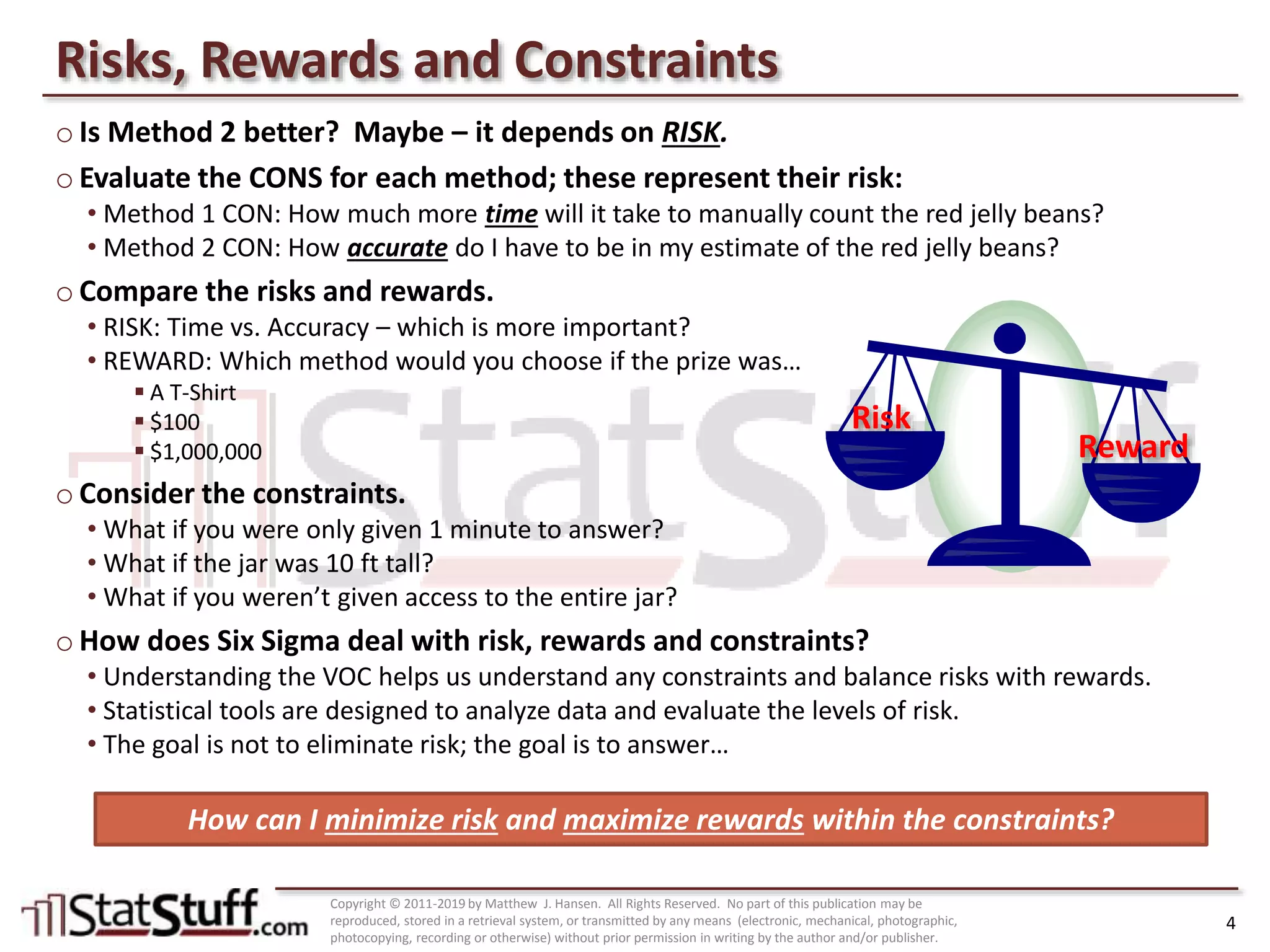 Risk Analysis with Matt Hansen at StatStuff | PPT