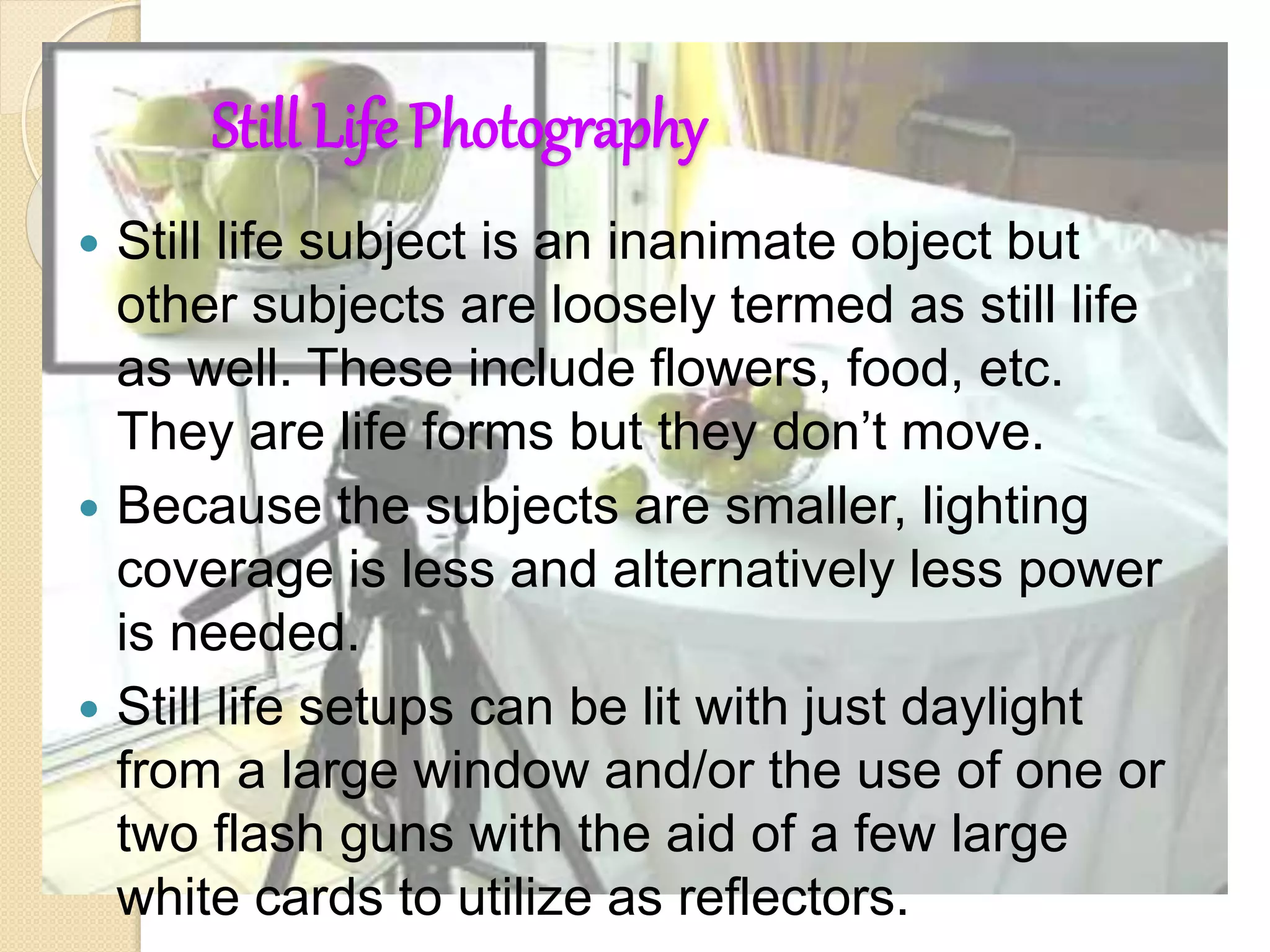 Studio Photography, Part 2 | PPTX