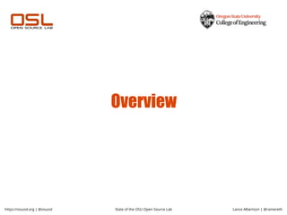 State of the OSU Open Source Lab | PPT