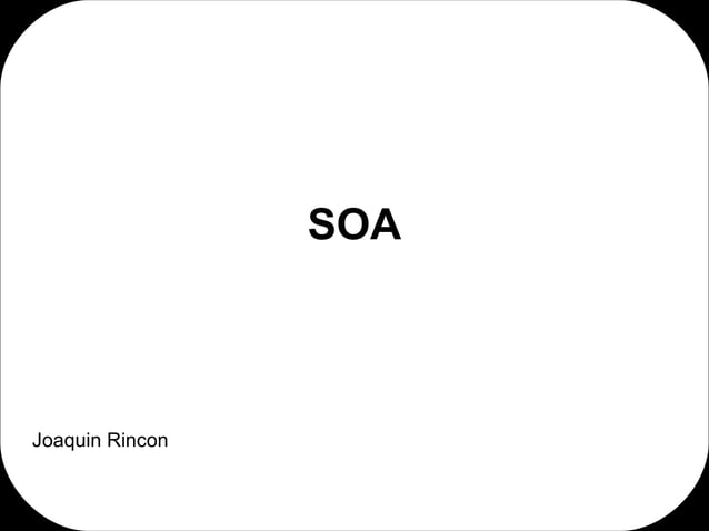 Basic introduction to SOA | PPT
