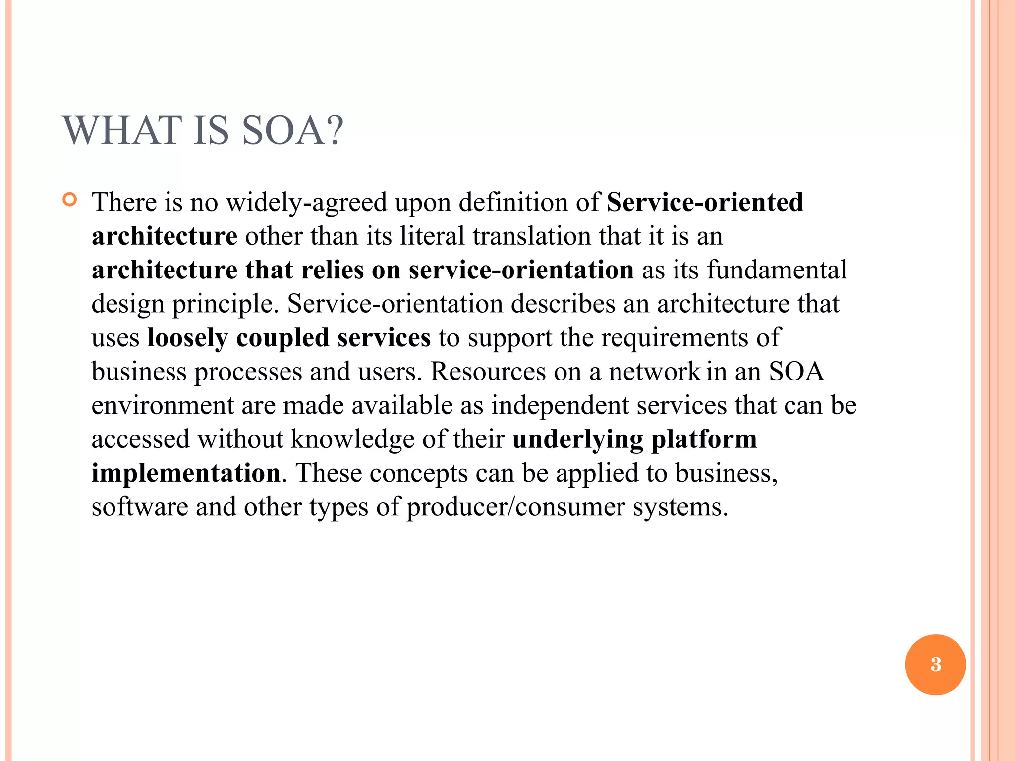 Service Oriented Architecture | PPT | Information Services Industry | Industries