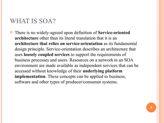 Service Oriented Architecture | PPT