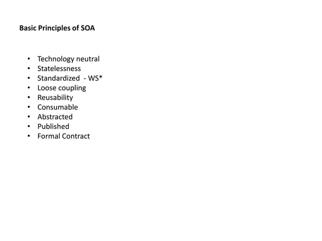 SOA - Service Oriented Architecture ( Basic Concept & Principle ) | PPT