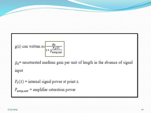 Semiconductor Optical Amplifier | PPTX