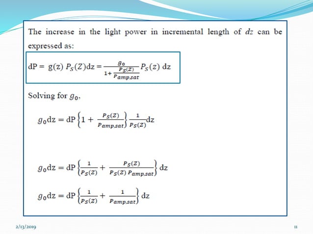 Semiconductor Optical Amplifier | PPTX