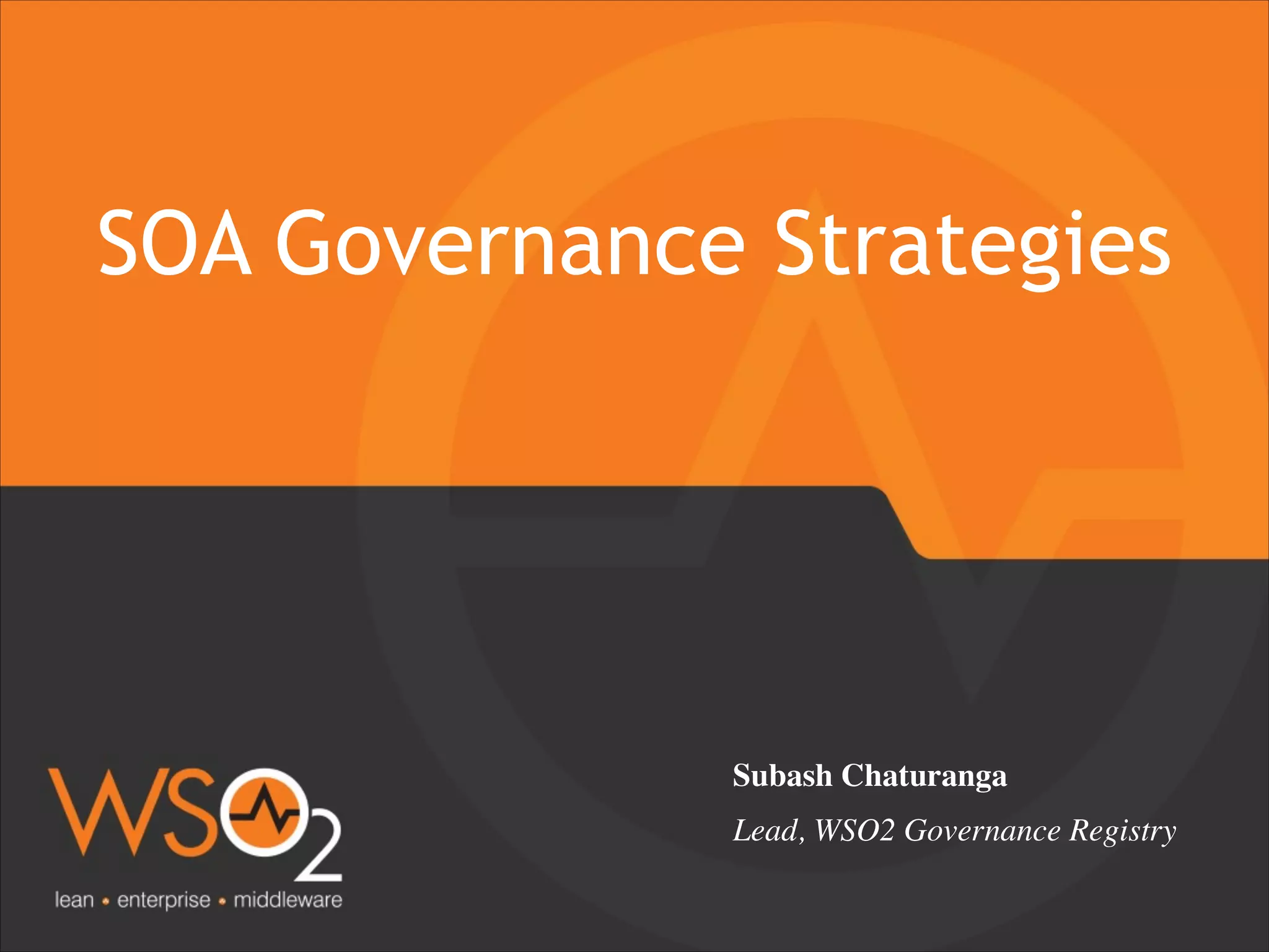 SOA Governance Strategies | PDF