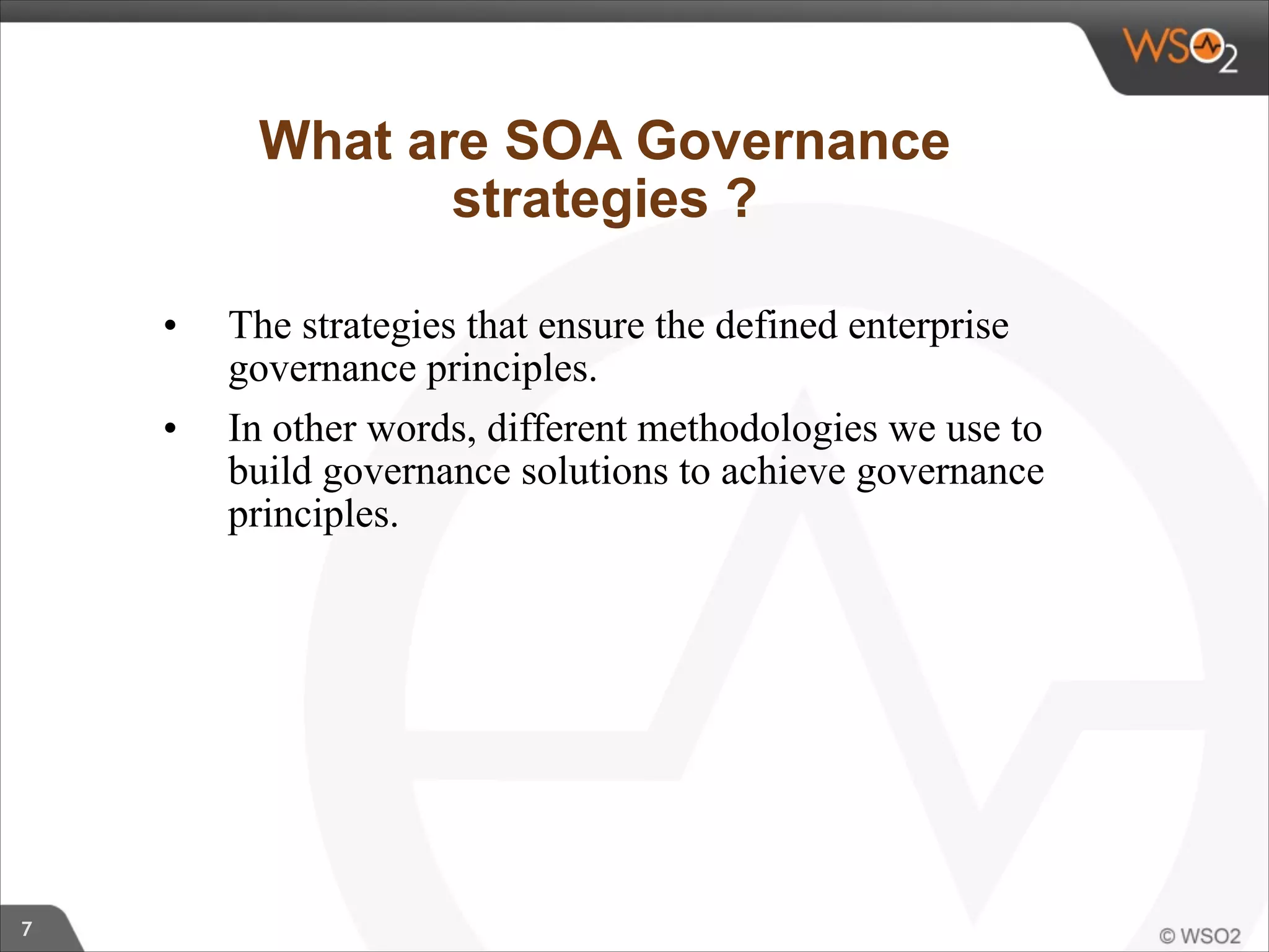 SOA Governance Strategies | PDF