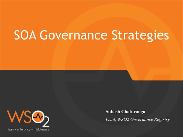 SOA Governance Strategies | PDF