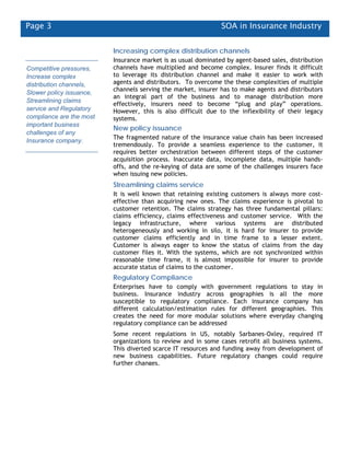 SOA In Insurance Industry 0.2 | PDF