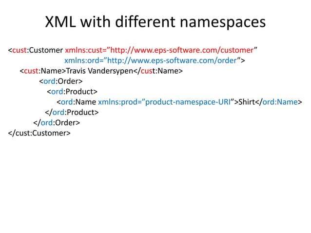 Soa unit-1-xml namespaces 09.07.2019