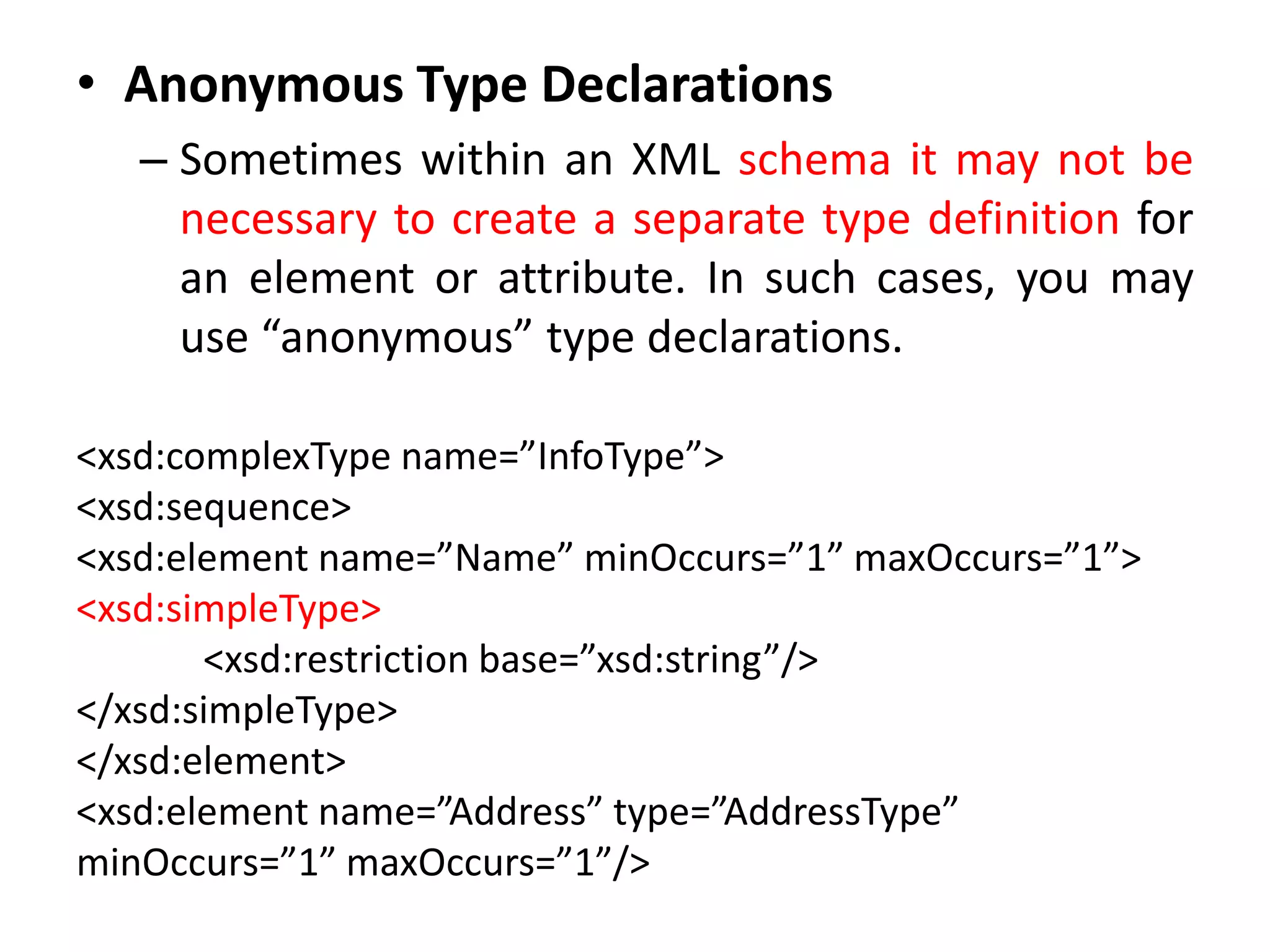 Service Oriented Architecture-Unit-1-XML Schema | PPT