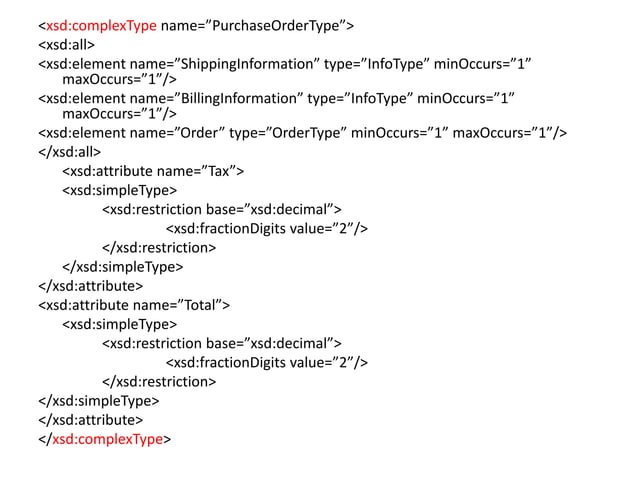 Service Oriented Architecture-Unit-1-XML Schema | PPT