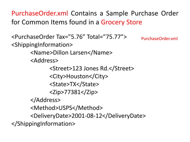 Service Oriented Architecture Unit 1 Xml Schema Ppt