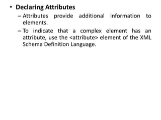 Service Oriented Architecture-Unit-1-XML Schema | PPT