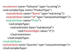 Service Oriented Architecture-Unit-1-XML Schema | PPT