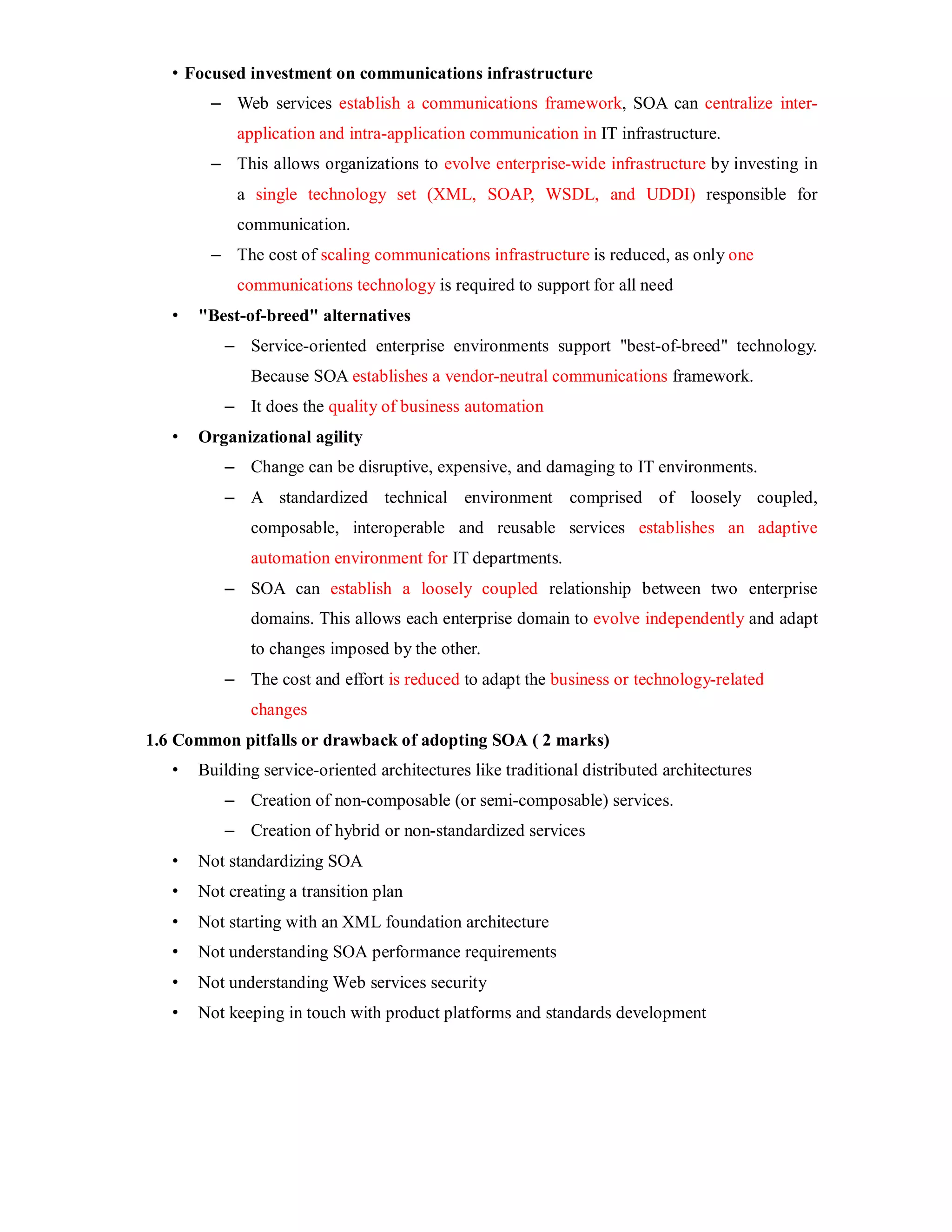 Soa Unit 3 Notes Introduction To Service Oriented Architecture Pdf