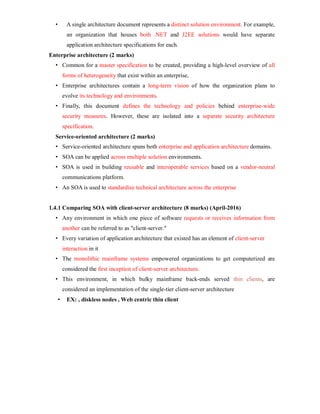 SOA unit-3-notes-Introduction to Service Oriented Architecture | PDF
