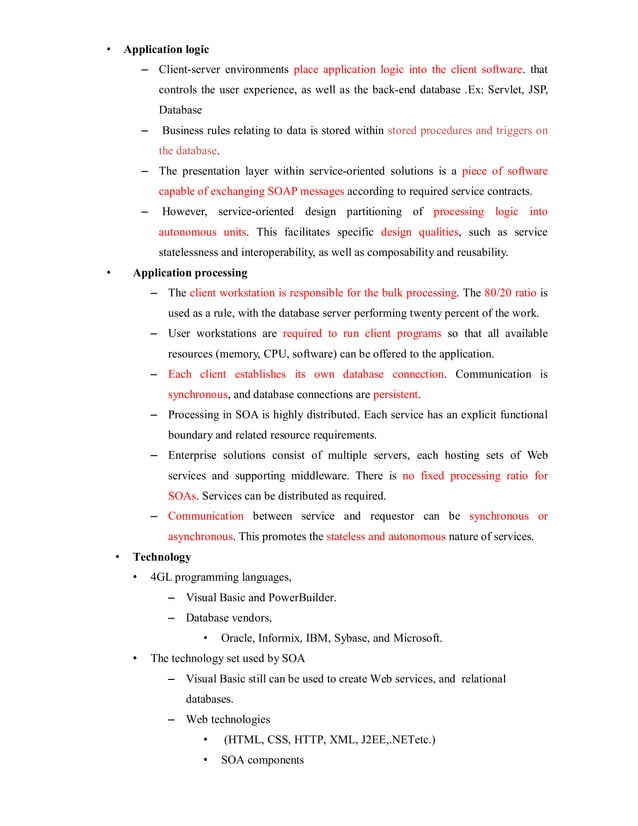 Soa Unit 3 Notes Introduction To Service Oriented Architecture Pdf Internet Computing
