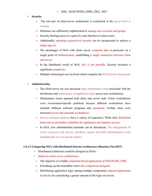 SOA unit-3-notes-Introduction to Service Oriented Architecture | PDF ...