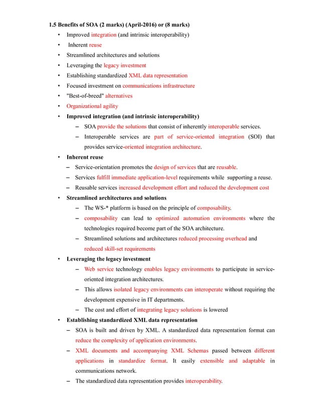 Soa Unit 3 Notes Introduction To Service Oriented Architecture Pdf