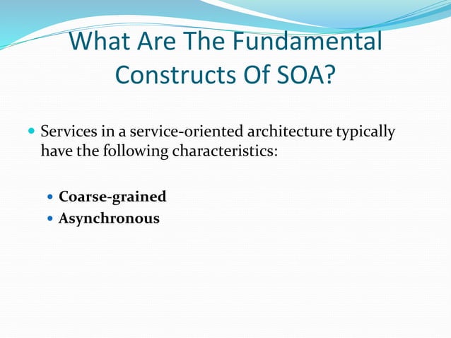 Service Oriented Architecture (SOA) | PPTX