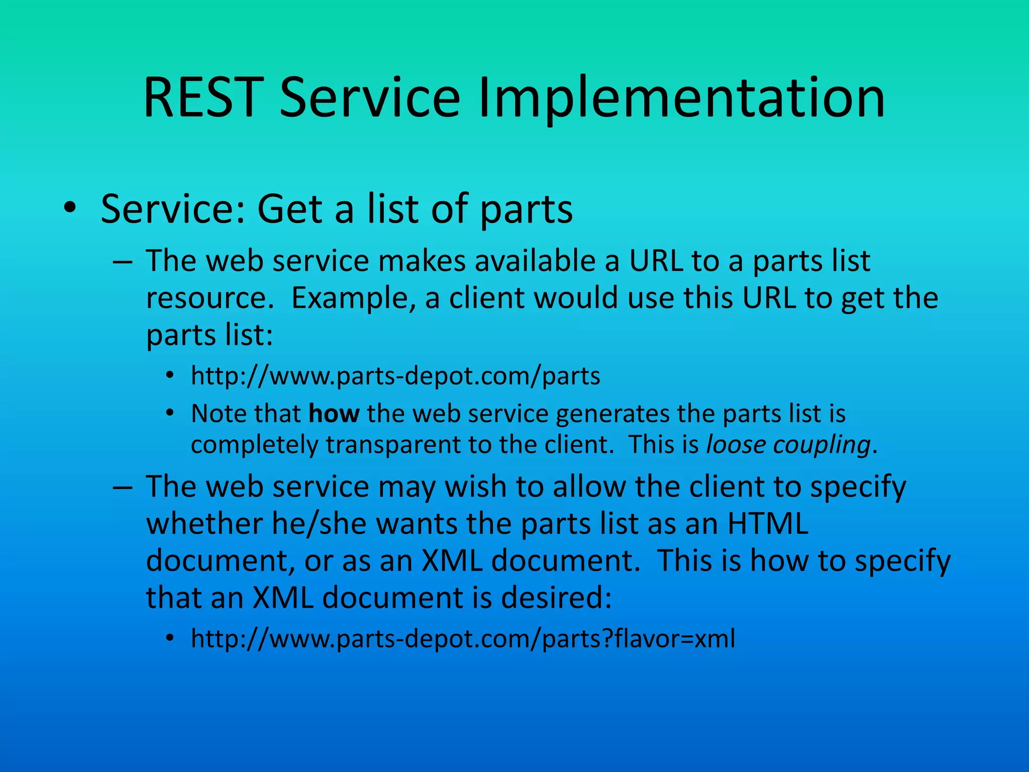 Soa 11 representational state transfer rest | PPT