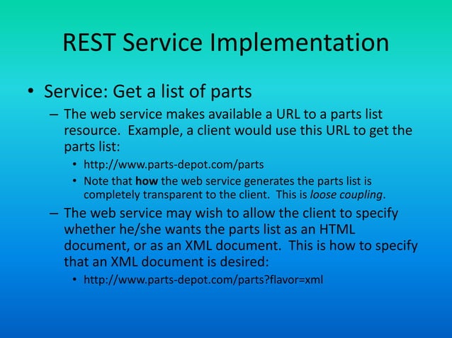 Soa 11 representational state transfer rest | PPT