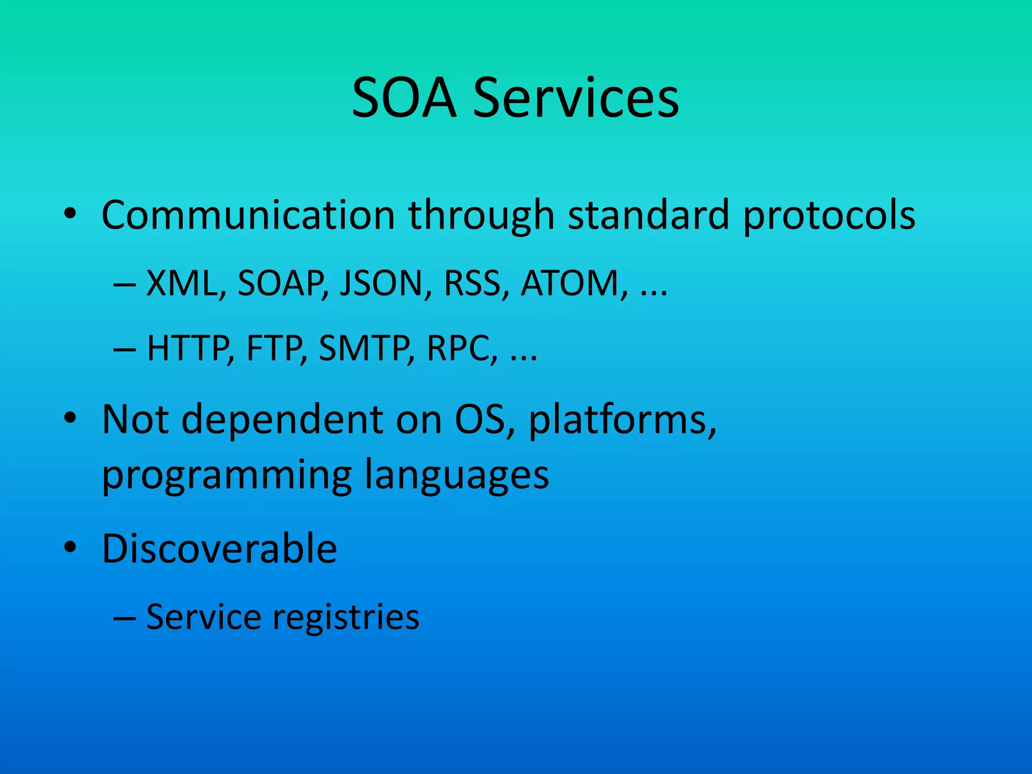 Soa 18 soa trends | PPTX