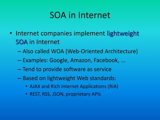 Soa 18 soa trends | PPTX | Cloud Computing | Internet