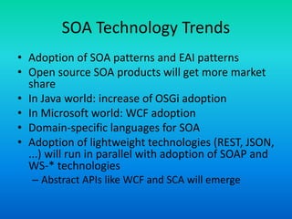 Soa 18 soa trends | PPTX
