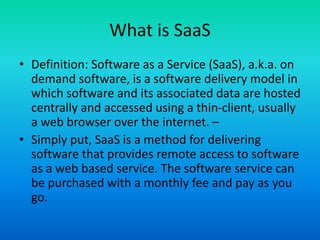 Soa 22 software as a service and soa | PPTX