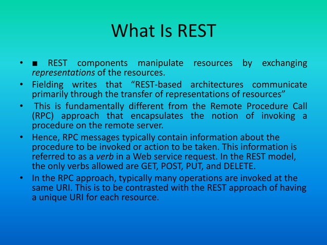Soa 27 rest and restful services | PPT