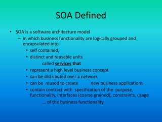 Soa 3 why the software world adopted soa | PPT