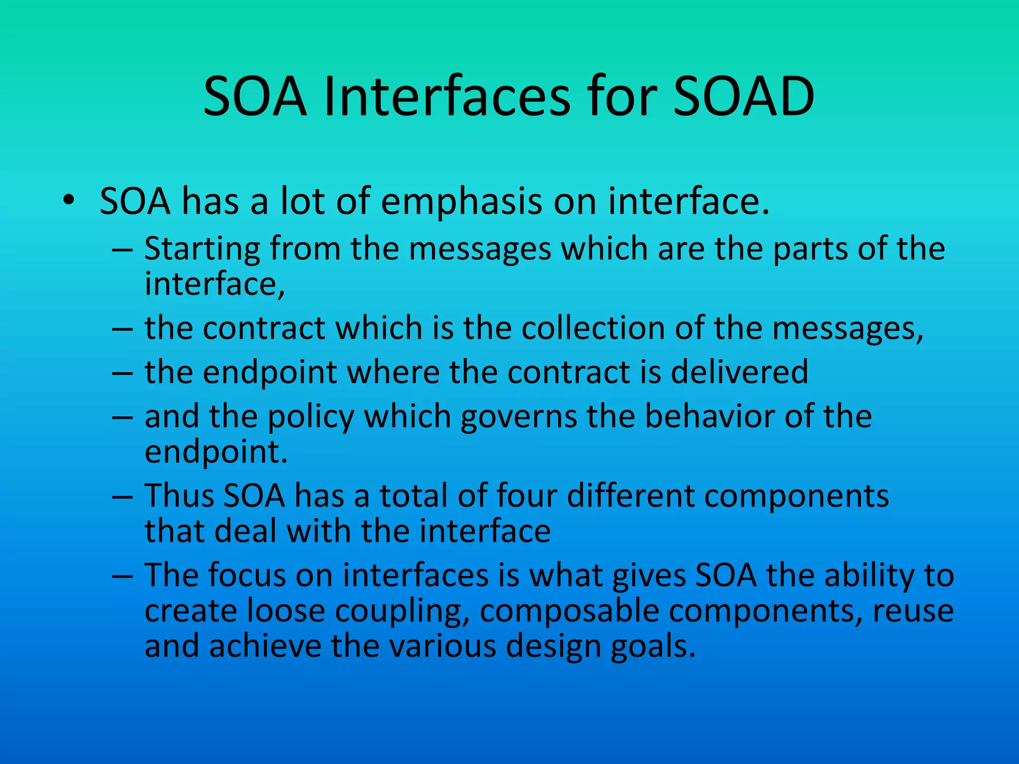 Soa 6 service architecture components | PPT
