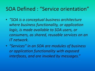 Soa 6 service architecture components | PPT | Free Download