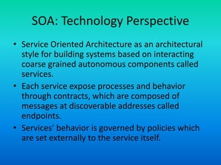 Soa 6 service architecture components | PPT