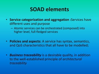 Soa 7 soad elements | PPTX