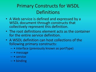 Soa 9 soa technologies wsdl | PPTX