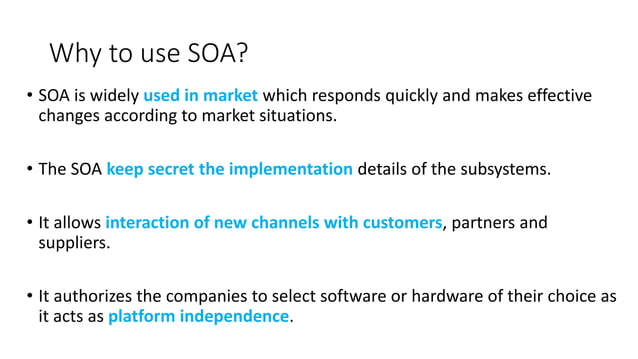 SOA and Monolith Architecture - Micro Services.pptx | Computing | Technology & Computing
