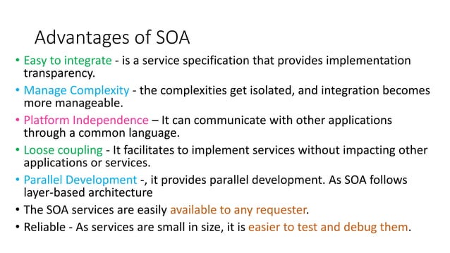SOA and Monolith Architecture - Micro Services.pptx | Computing | Technology & Computing