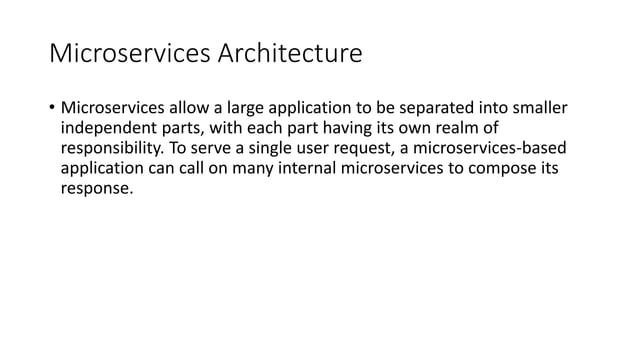 SOA and Monolith Architecture - Micro Services.pptx | Computing | Technology & Computing
