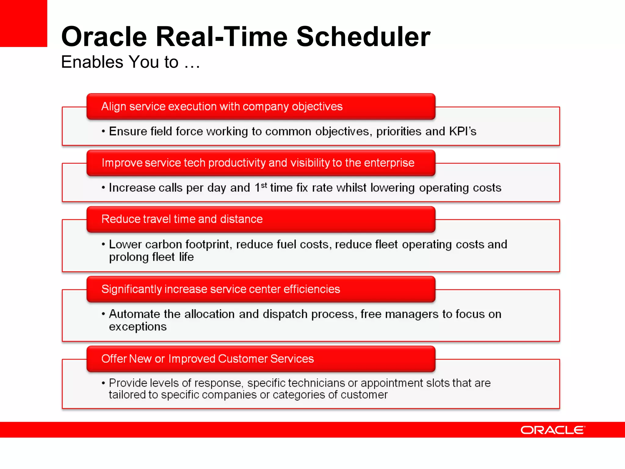 Oracle Real-Time Resource Scheduling | PPT