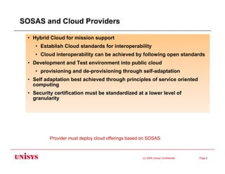 Unisys Service Oriented Self Adaptive Systems | PPT
